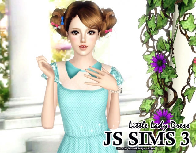 Little Lady Dress by JS SIMS 3 - Обувь для Sims 3 / Shoes - Одежда для ...