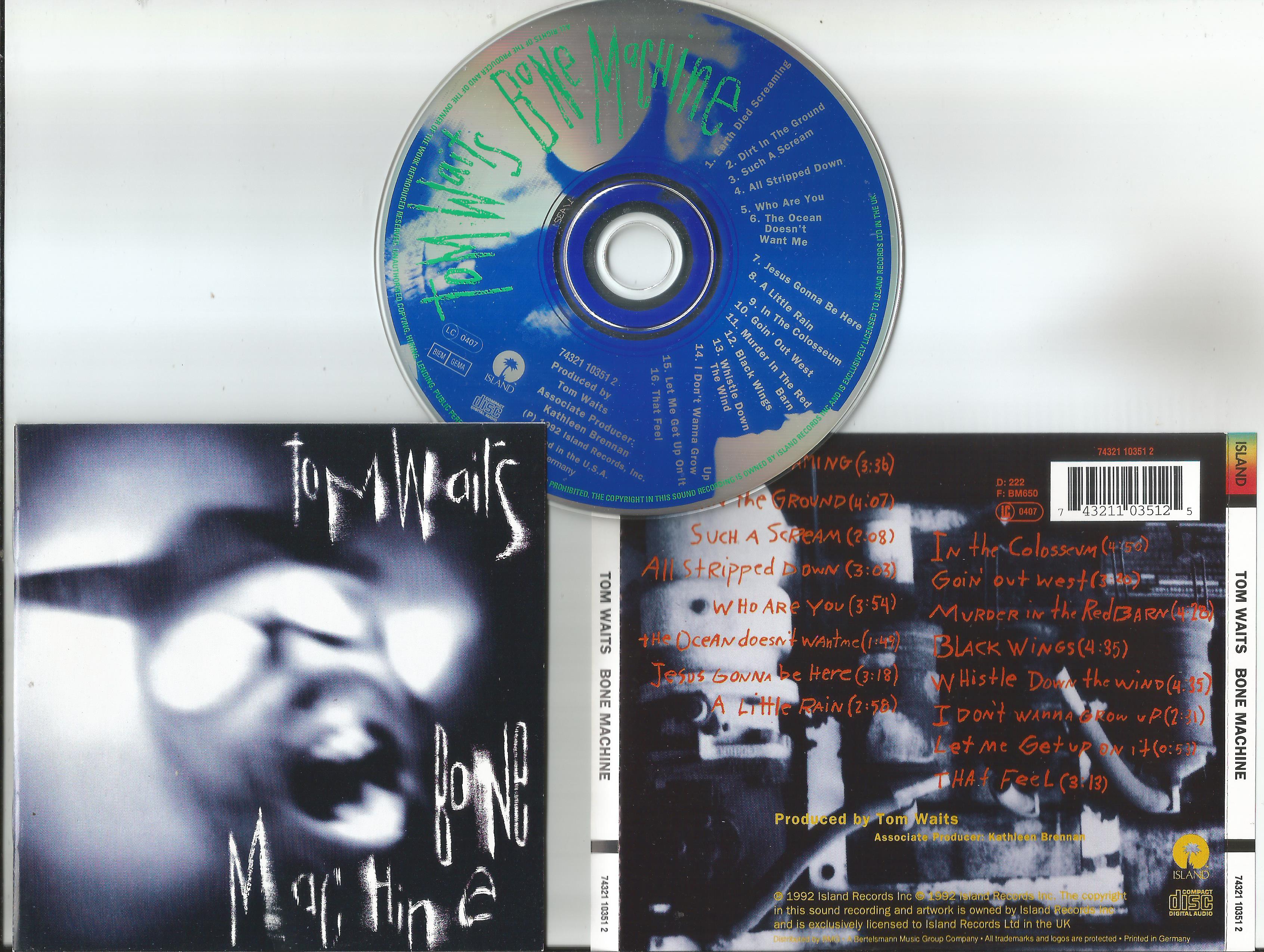 Tom Waits Bone machine (Vinyl Records, LP, CD) on CDandLP