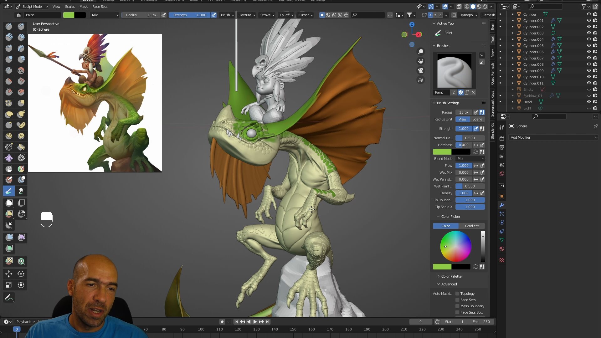 Wingfox, Nikolay Naydenov | Dragon Rider - Cartoon 3D Character Creation Course in Blender (2022 ...