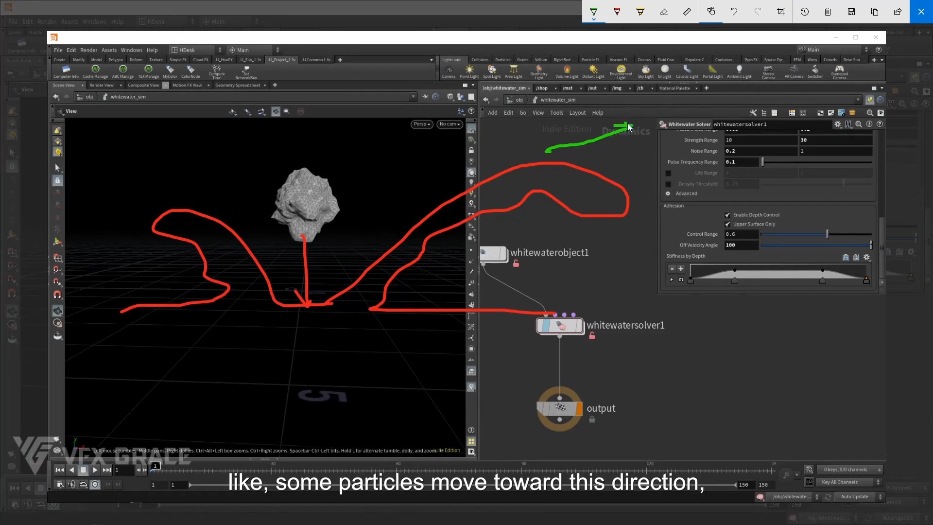 [VFX Grace] Houdini - Realistic Waterfall [2020, RUS] :: RuTracker.org